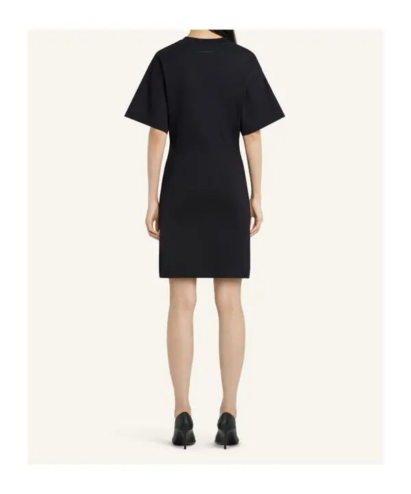 COURREGES Courrèges A-line Mini Dress With Logo - Black