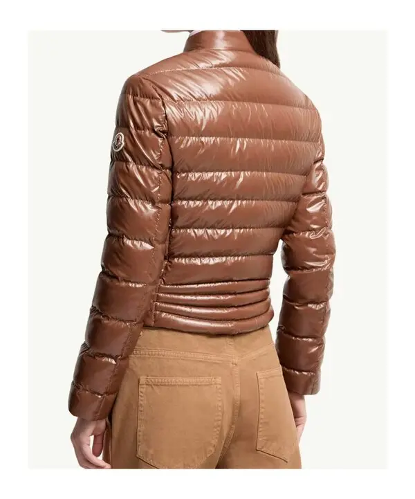 Moncler Papillon Short Down Jacket - Brown