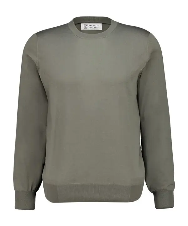 Brunello Cucinelli Crewneck Knitted Jumper - Gray
