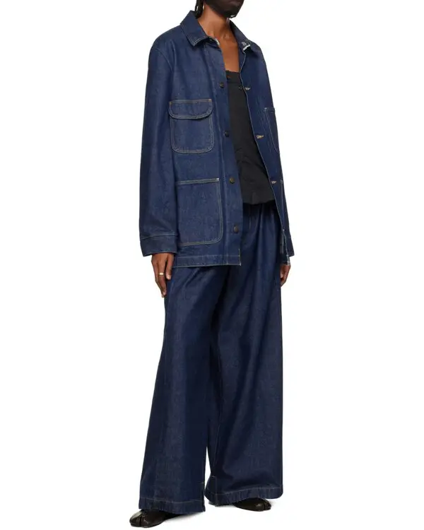 MAISON MARGIELA Wide-leg Pleated Jeans - Blue