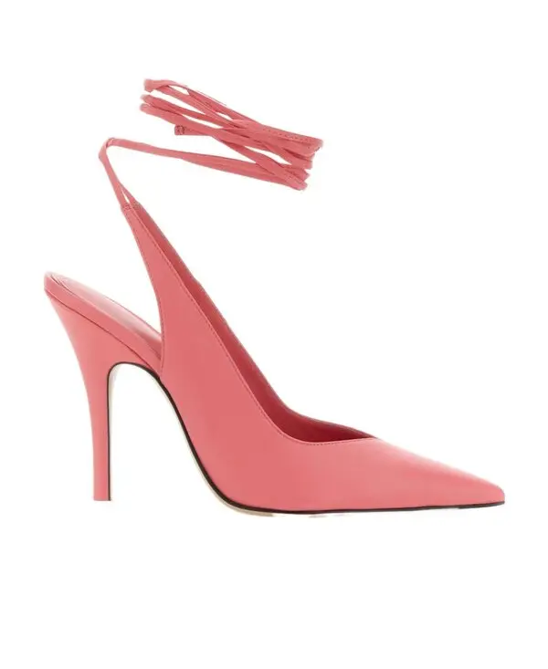 Attico Polished Strap Detailed Pumps - Red