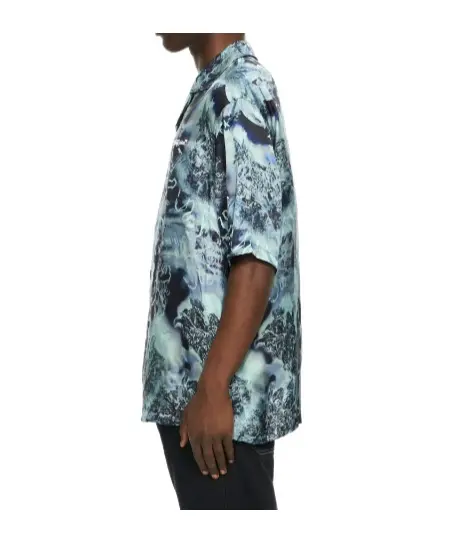 Off-White Printed Bowling Shirt - Blue