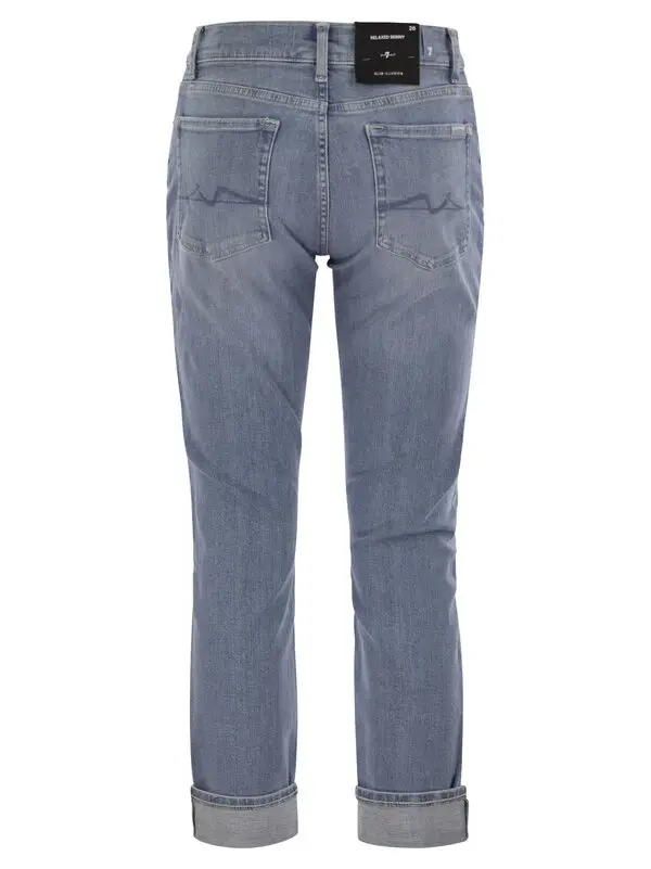 7 For All Mankind Relaxed Skinny Boyfriend Jeans