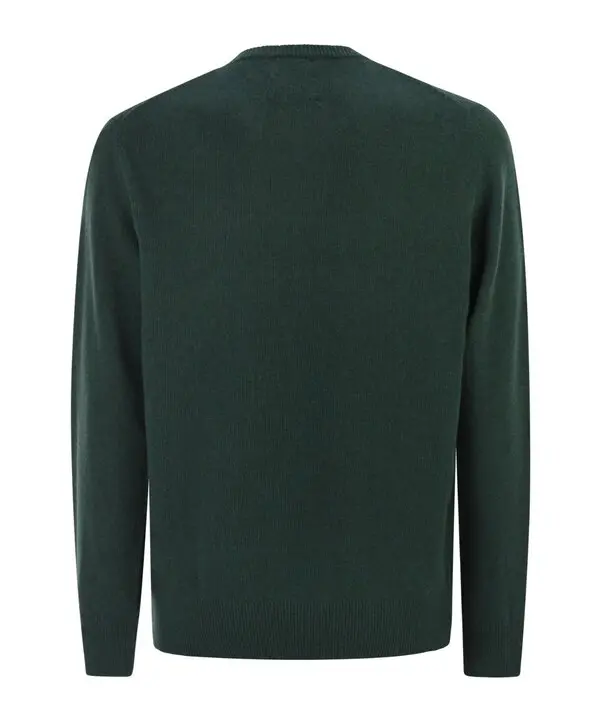 MC2 SAINT BARTH Vacanze Di Natale" Logo Jacquard Jumper - Green