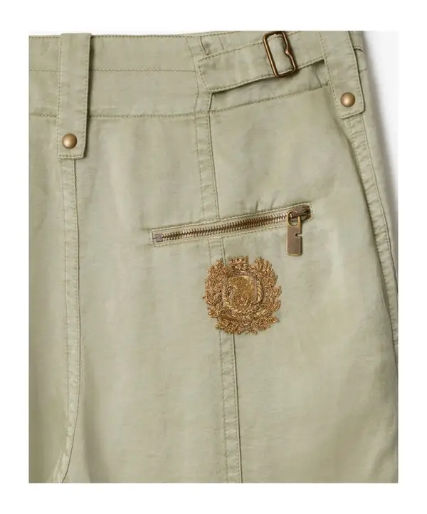 Burberry Tapered-leg Zip Detailed Trousers - Skylark