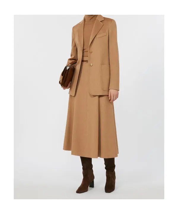 Max Mara Wool Knit Turtleneck Jumper - Camel