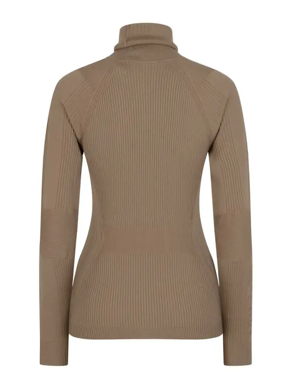 Moncler Logo Embroidered High Neck Jumper - No