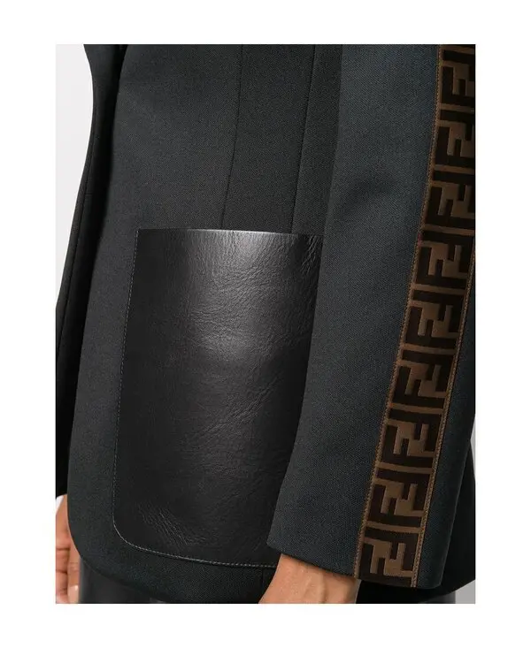 Fendi Ff Motif Stripe Blazer