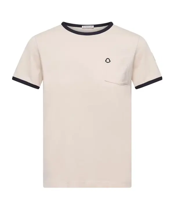 Moncler Logo Embroidered Crewneck T-shirt - No