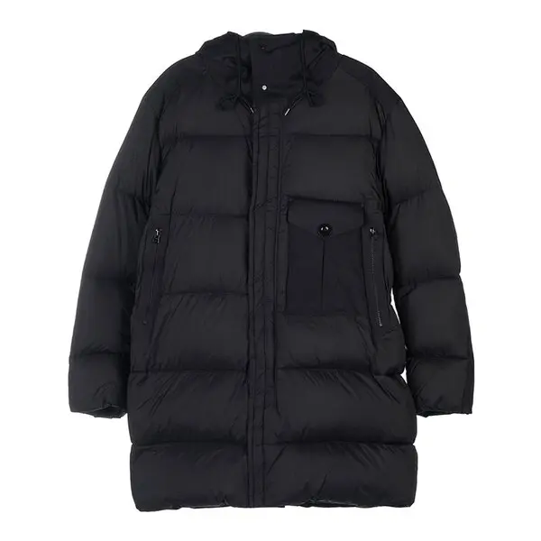 TEN C Hooded Quilted Puffer Jacket