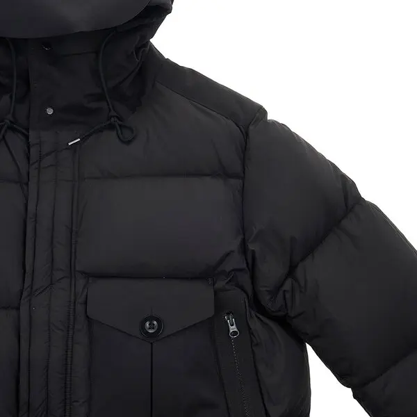 TEN C Hooded Quilted Puffer Jacket
