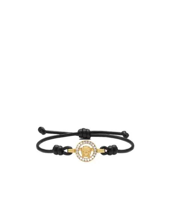 Versace Medusa '95 Embellished Bracelet - Black
