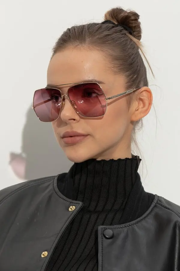 Chloé Square Frame Sunglasses - Pink