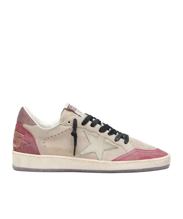 GOLDEN GOOSE Ball Star Distressed Low-tops - Nude