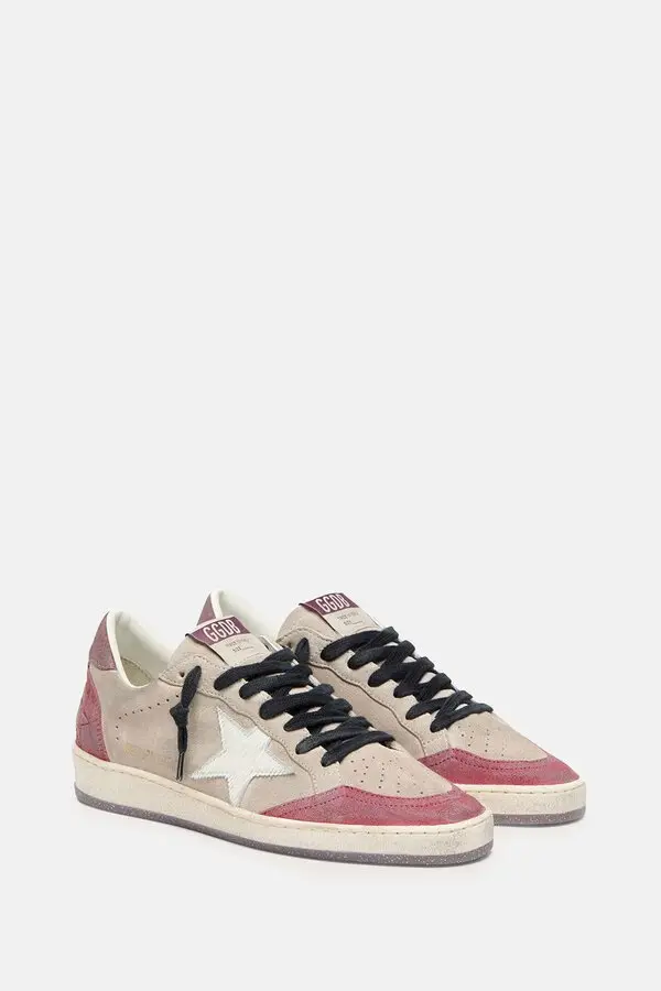 GOLDEN GOOSE Ball Star Distressed Low-tops - Nude