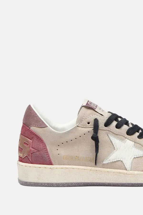 GOLDEN GOOSE Ball Star Distressed Low-tops - Nude
