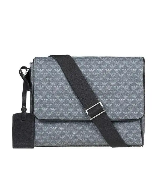 Emporio Armani Logo Detail Satchel - Gray