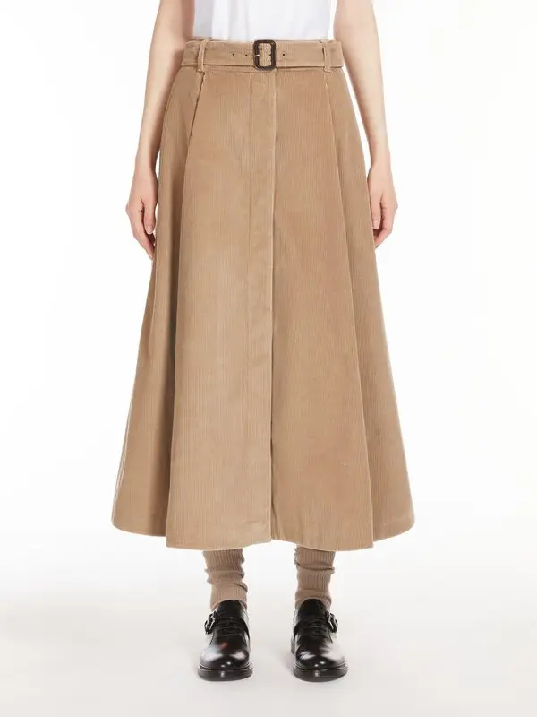 Max Mara Corduroy Trumpet Skirt