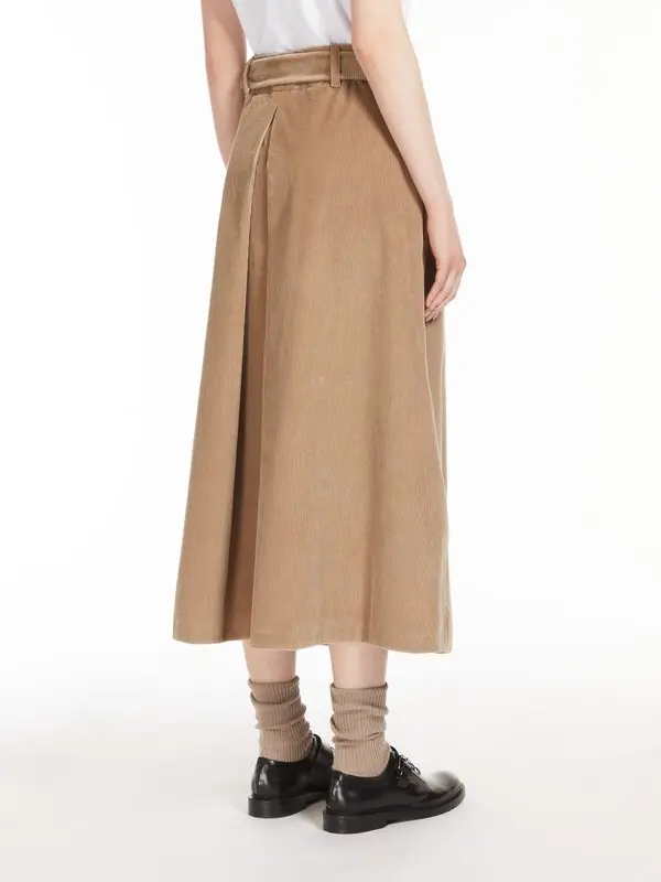 Max Mara Corduroy Trumpet Skirt