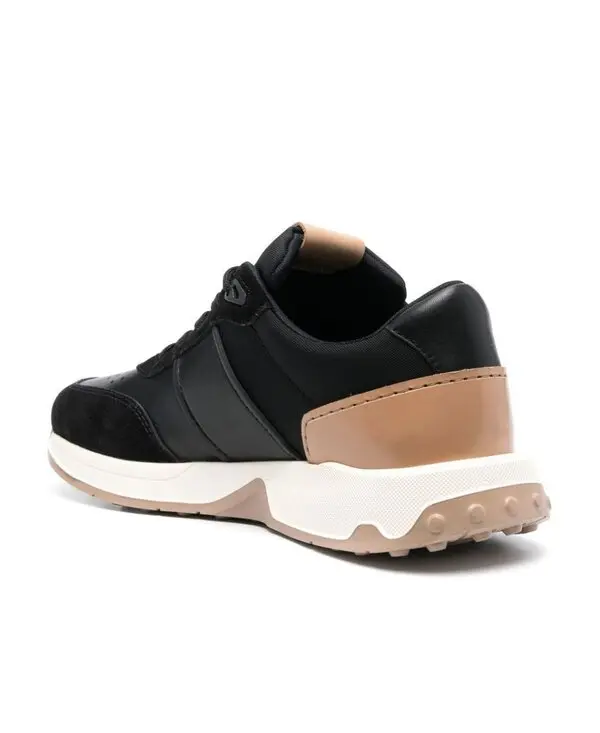 TOD'S Panelled Lace-up Sneakers - Black