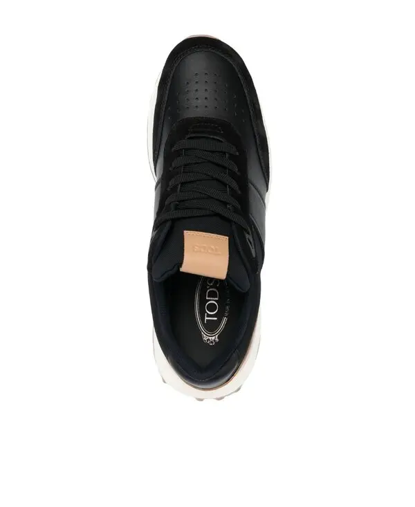 TOD'S Panelled Lace-up Sneakers - Black
