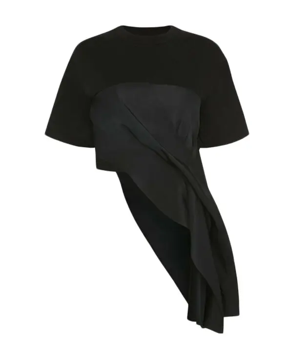 Alexander McQueen Asymmetrical Ruched T-shirt