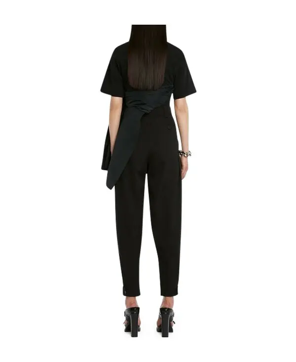 Alexander McQueen Asymmetrical Ruched T-shirt