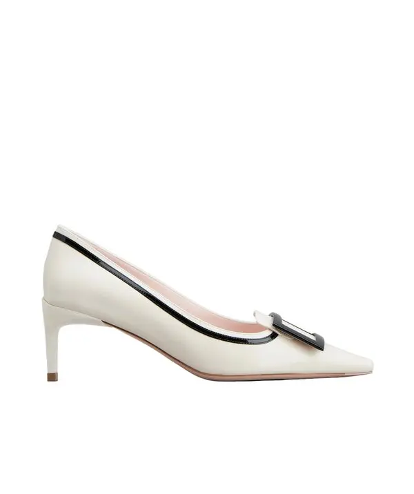 ROGER VIVIER Viv Canard Leather Pumps