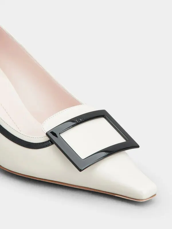 ROGER VIVIER Viv Canard Leather Pumps