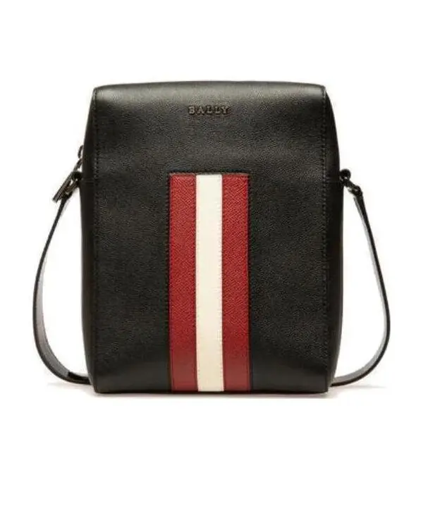 Bally Logo Strap Satchel - Black