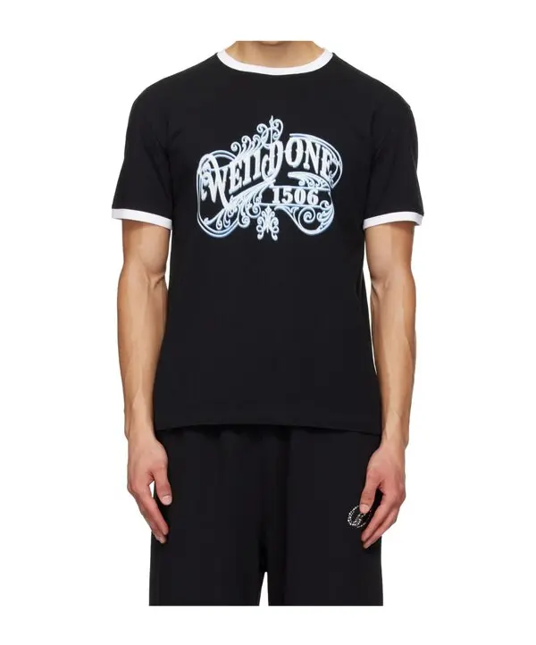 We11Done Retro Logo Crew Neck T-shirt