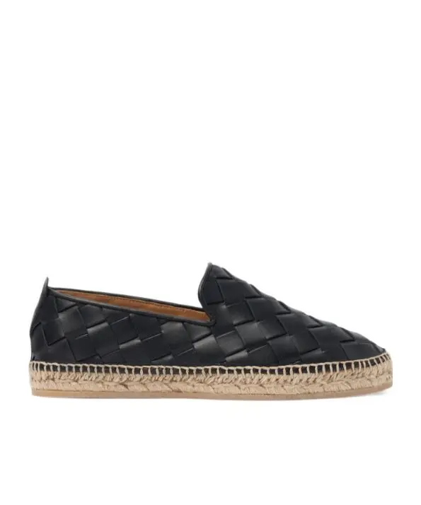 SCAROSSO Martina Woven Espadrilles - Black