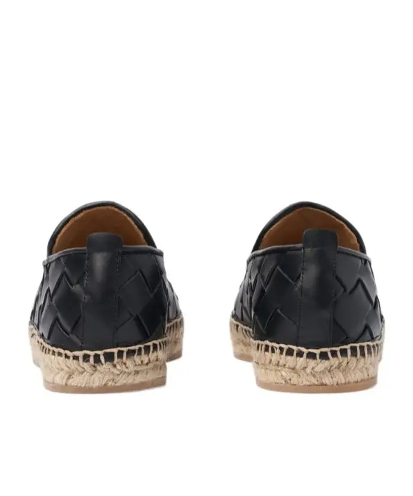 SCAROSSO Martina Woven Espadrilles - Black