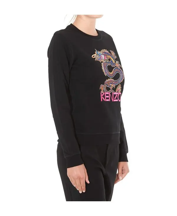 Kenzo Embroidered Dragon Logo Sweater
