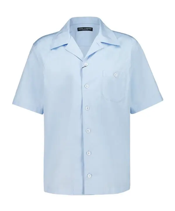Dolce & Gabbana Dolce Gabbana Collared Short-sleeve Shirt - Blue