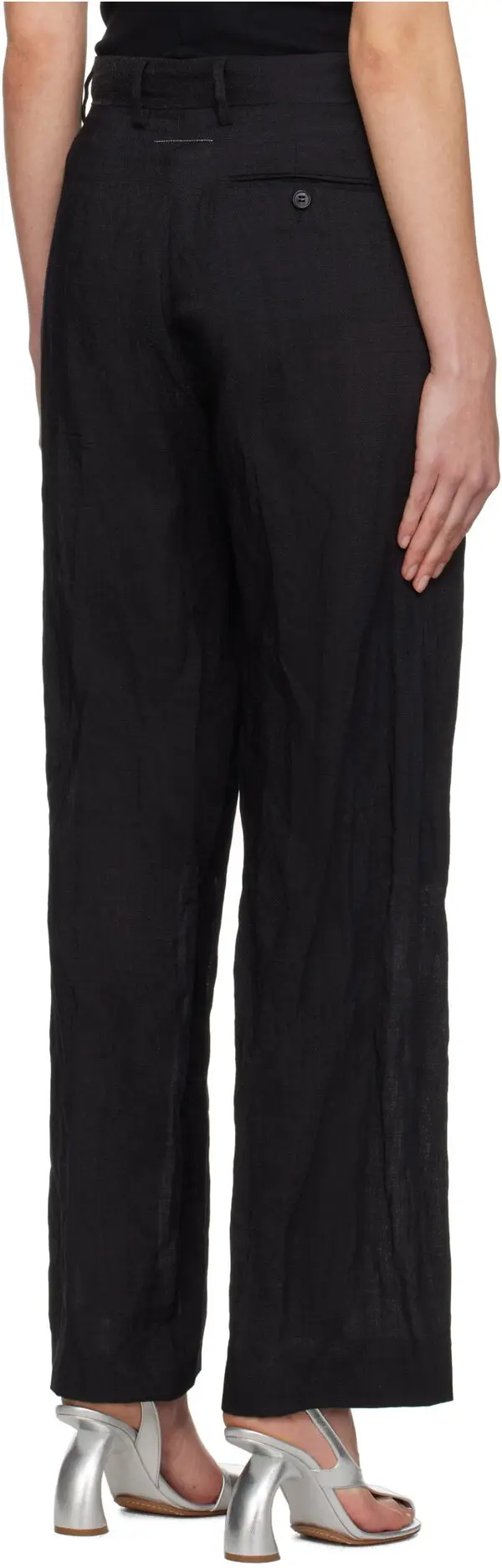 MAISON MARGIELA Single-stitch Logo Flared Trousers
