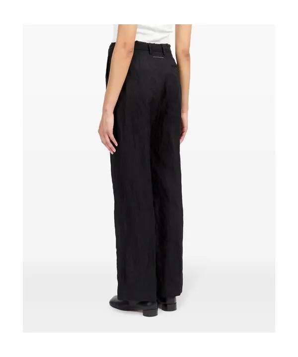 MAISON MARGIELA Single-stitch Logo Flared Trousers