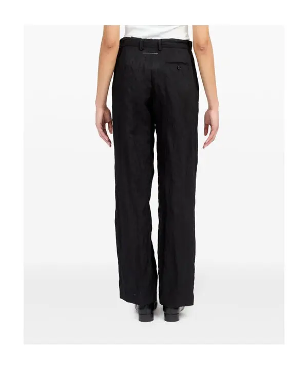 MAISON MARGIELA Single-stitch Logo Flared Trousers