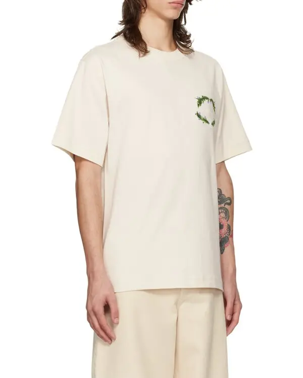 Burberry Logo Embroidered Crewneck T-shirt