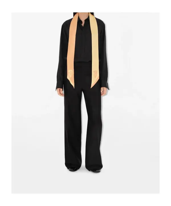 Burberry Skinny Reversible B Shield Scarf
