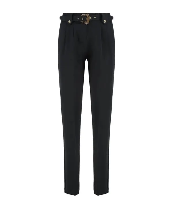 Versace Belted High Waisted Tailored Trousers