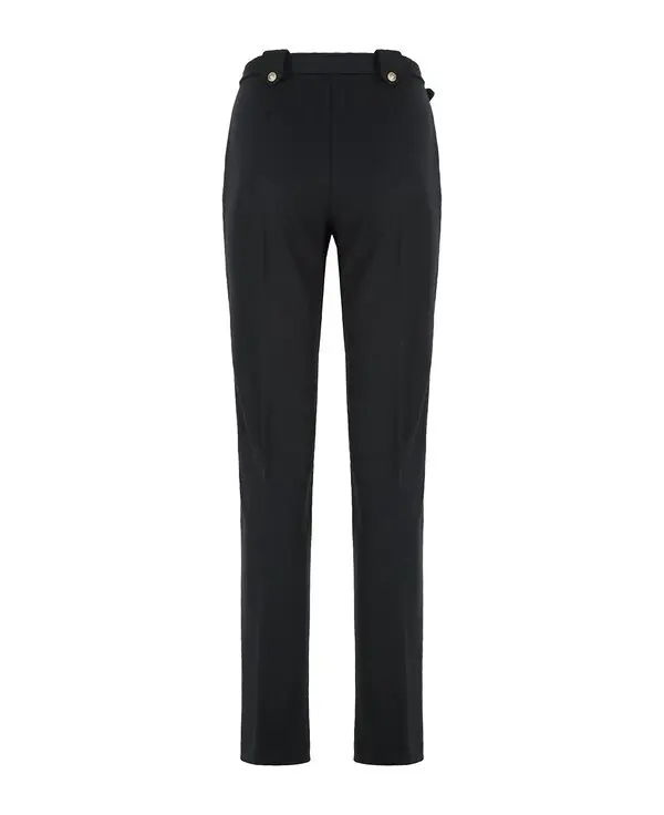 Versace Belted High Waisted Tailored Trousers