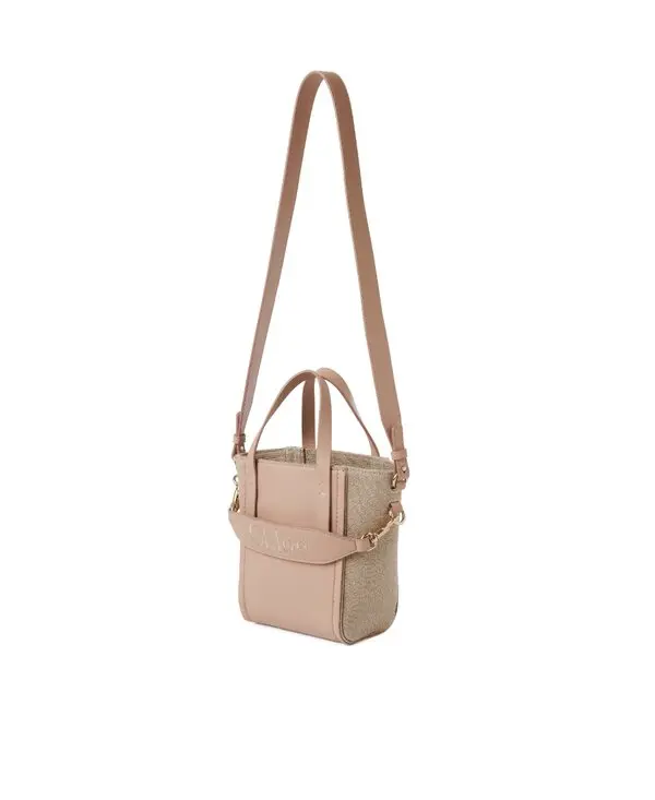 Chloé Small Sense Tote Bag - Nude