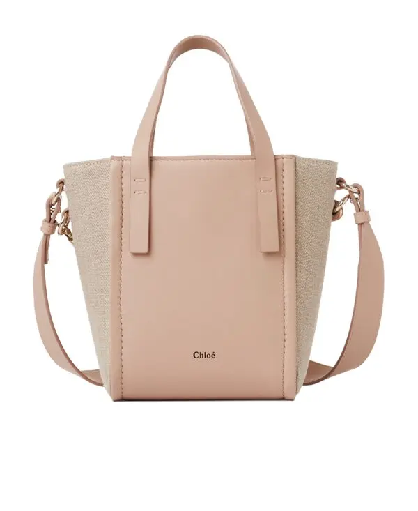 Chloé Small Sense Tote Bag - Nude