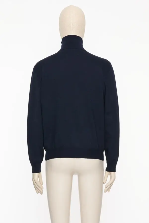 Valentino Garavani Wool High-neck Jumper With Vg Embroidery