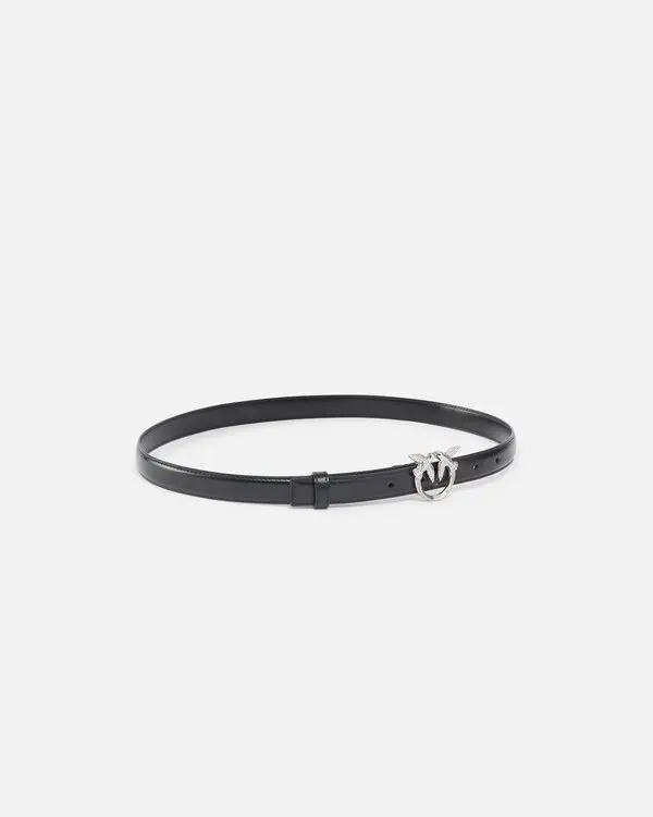 Pinko Bird-buckle Slim Leather Belt