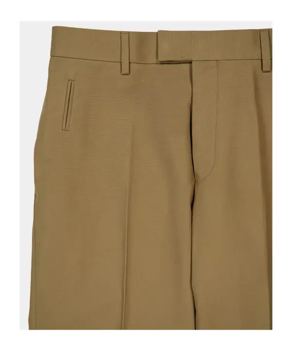 FERRAGAMO Pleated Chinos - Brown