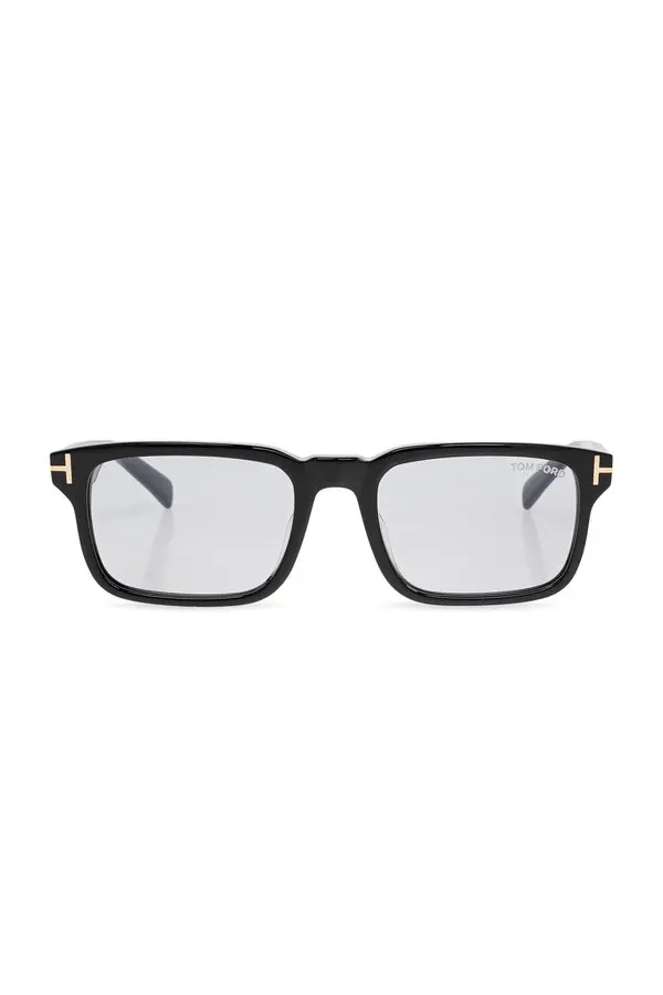 TOM FORD Full Rim Rectangle Sunglasses - White