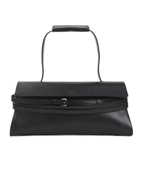 Moschino Medium Tie Detailed Shoulder Bag - Black