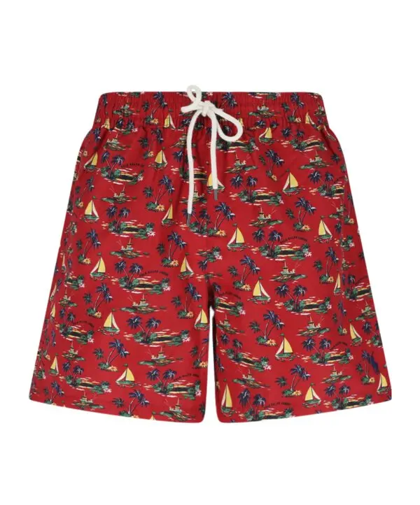 Polo Ralph Lauren All-over Print Drawstring Waist Swim Shorts